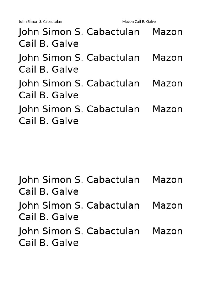 Tracing Name Section A | PDF