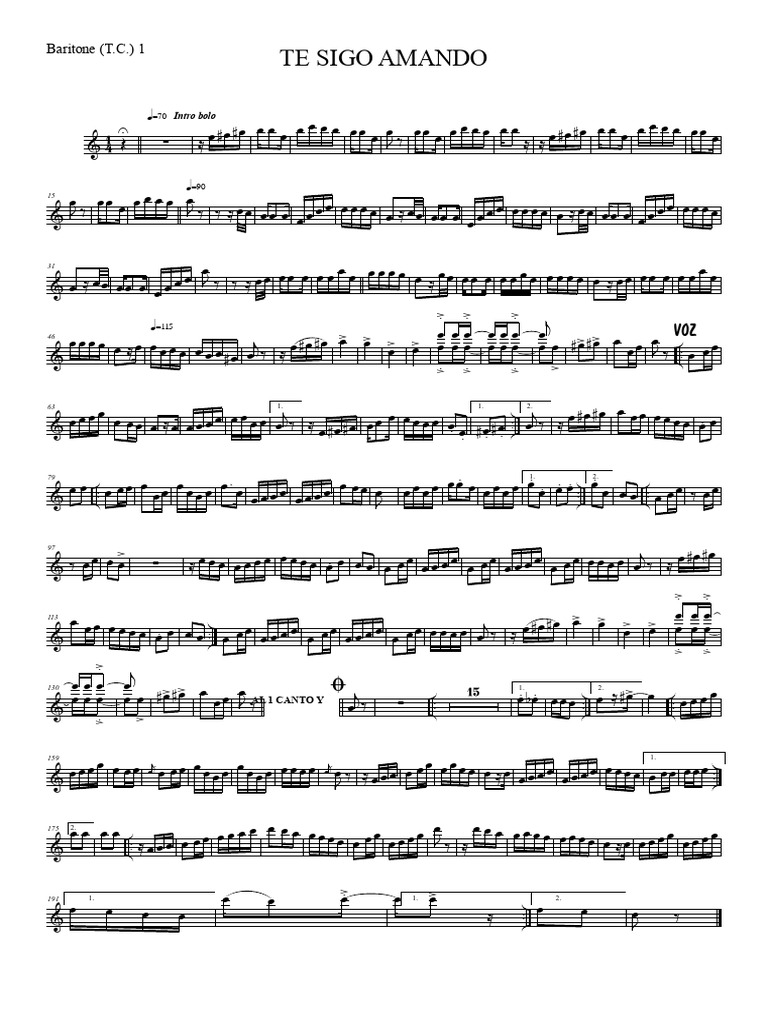 Te Sigo Amando - Bombardino 1 | PDF