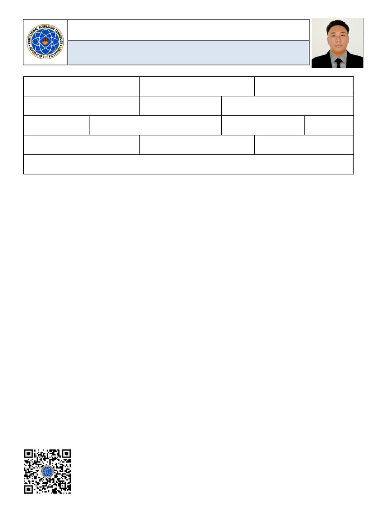 PRC License RegForm | PDF