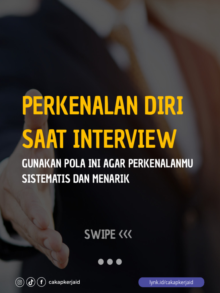 Cara Perkenalan Diri Saat Interview | PDF