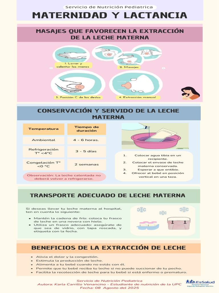 Maternidad y Lactancia Materna - Material Educativo - Karla Carrillo | PDF
