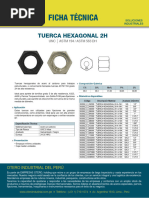 Tuercas ASTM A194 Grado 2H - Redica | PDF | Rieles | Metales de transición