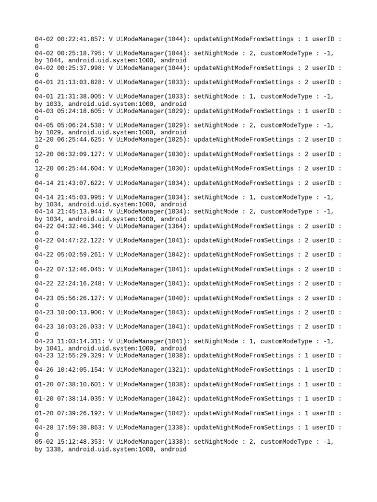 Dark Mode Log1 | PDF