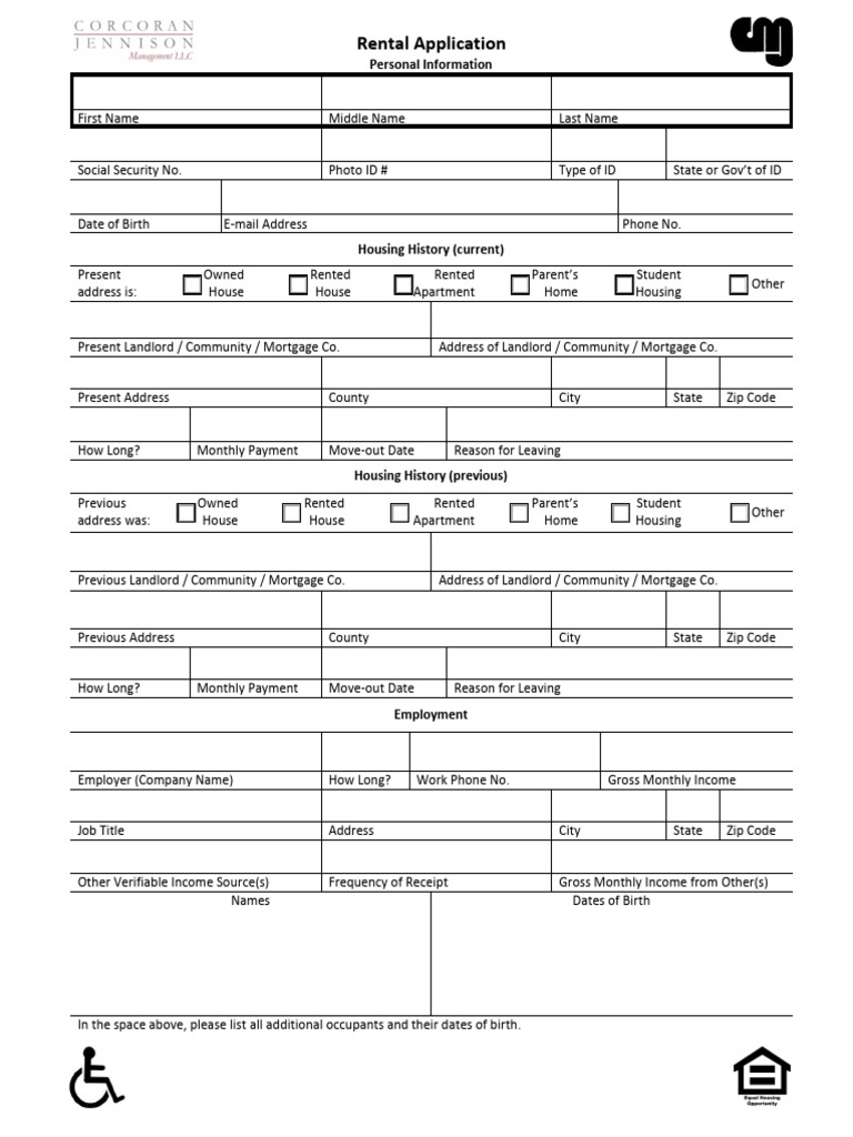 Roommate Rental Application Form | PDF | Lease | Landlord