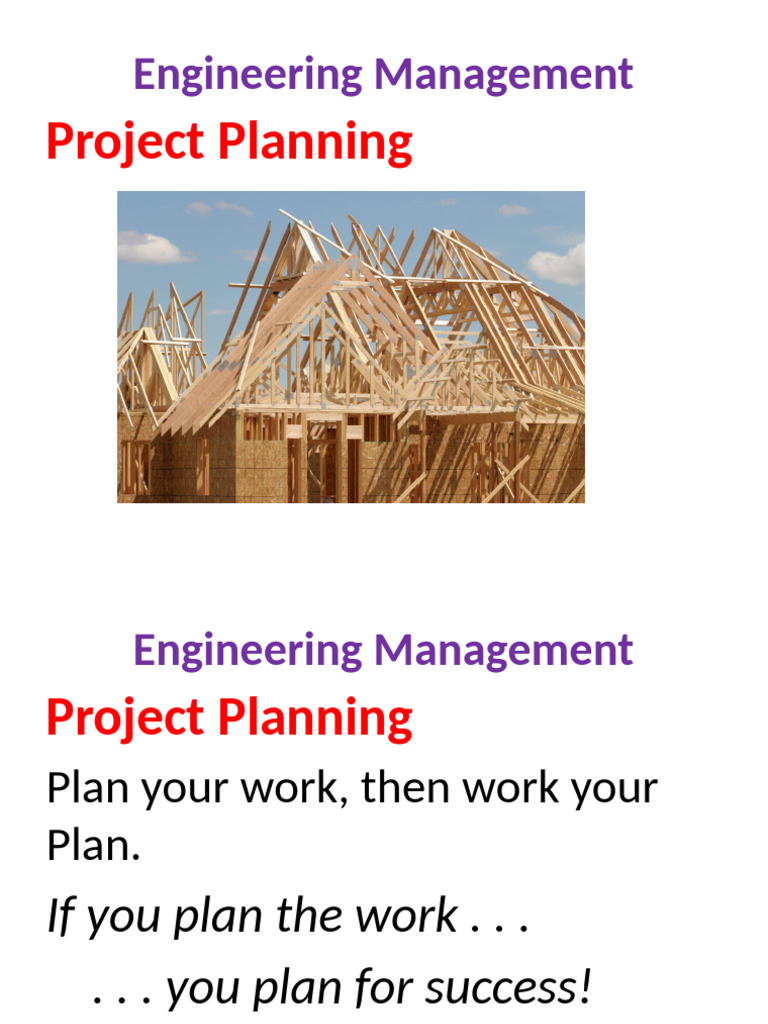 Project Planning in Engineering Management | PDF | Project Management