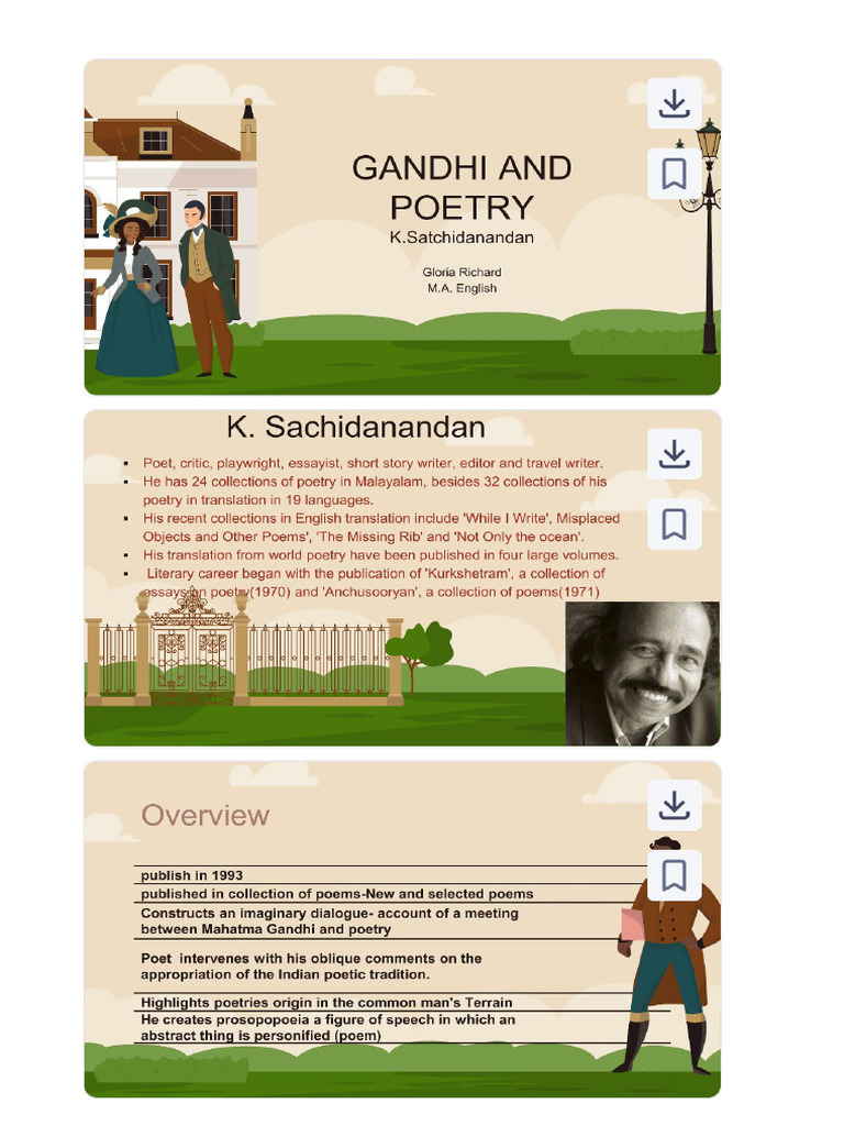 Gandhi and Poetry | PDF