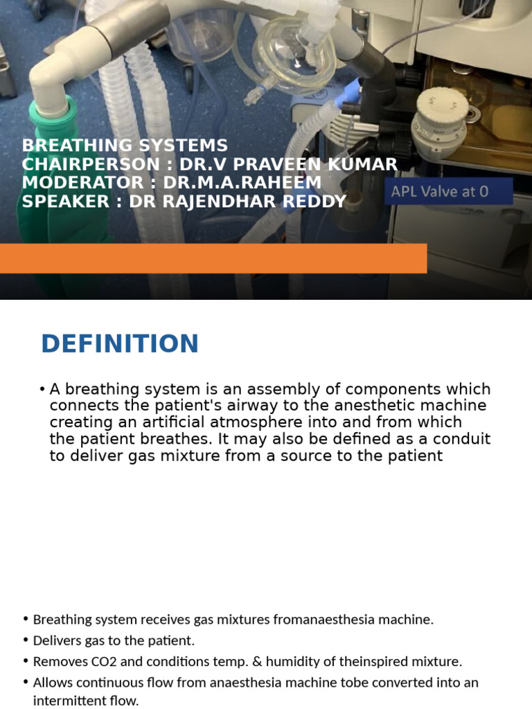 Overview of Breathing Systems in Anesthesia | PDF | Breathing | Respiration