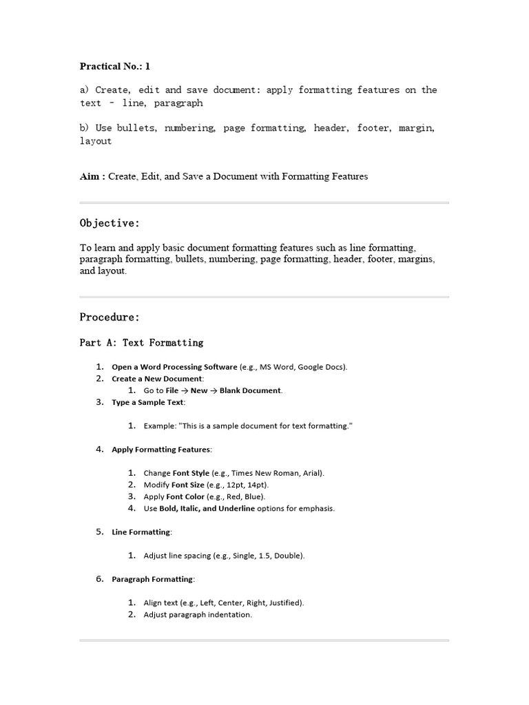 Class 10 ICT Document Formatting Guide | PDF