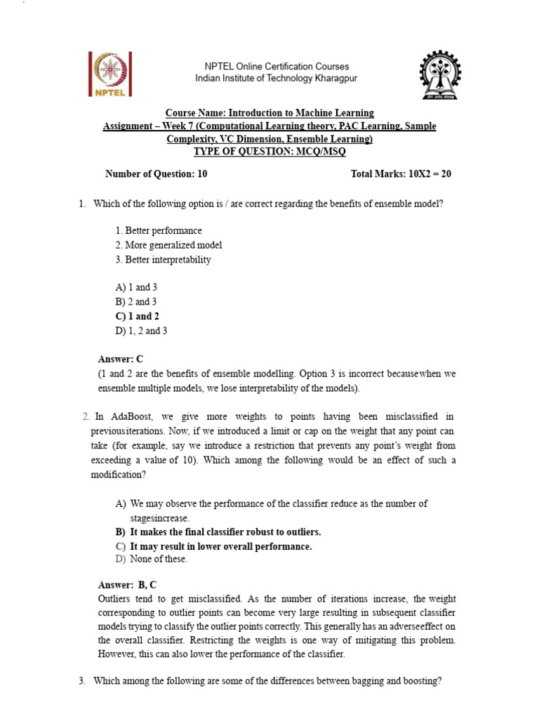 ML Assignment 7 | PDF | Algorithms And Data Structures | Applied ...