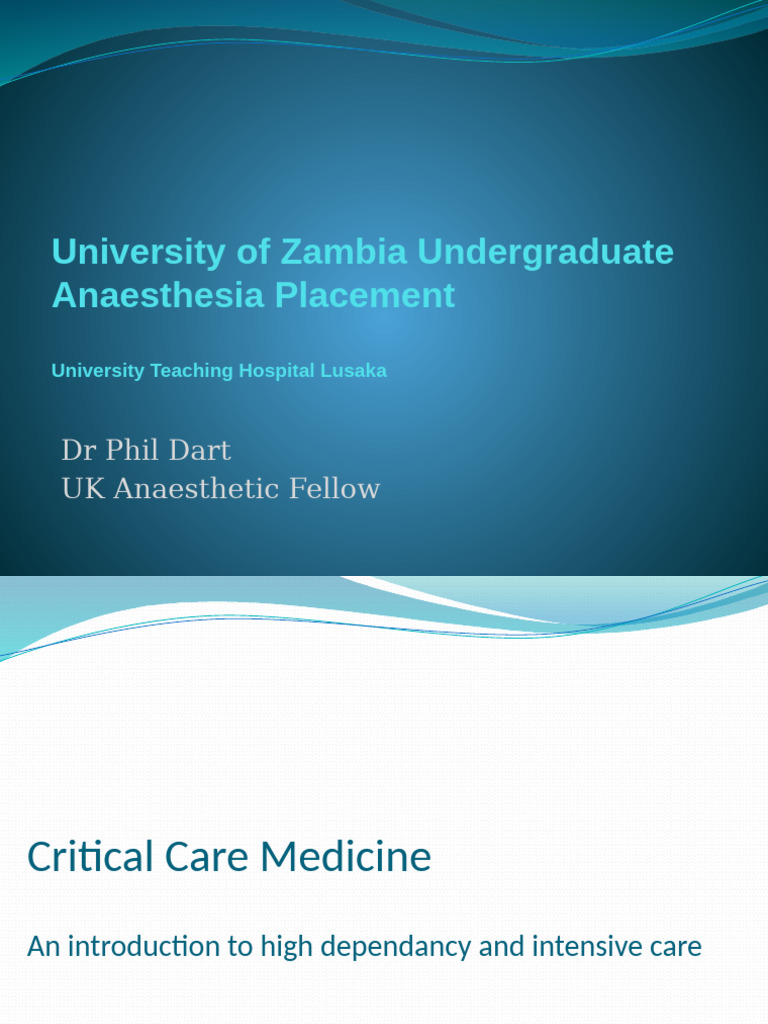 L2 Critical Care Introduction | PDF | Intensive Care Medicine ...
