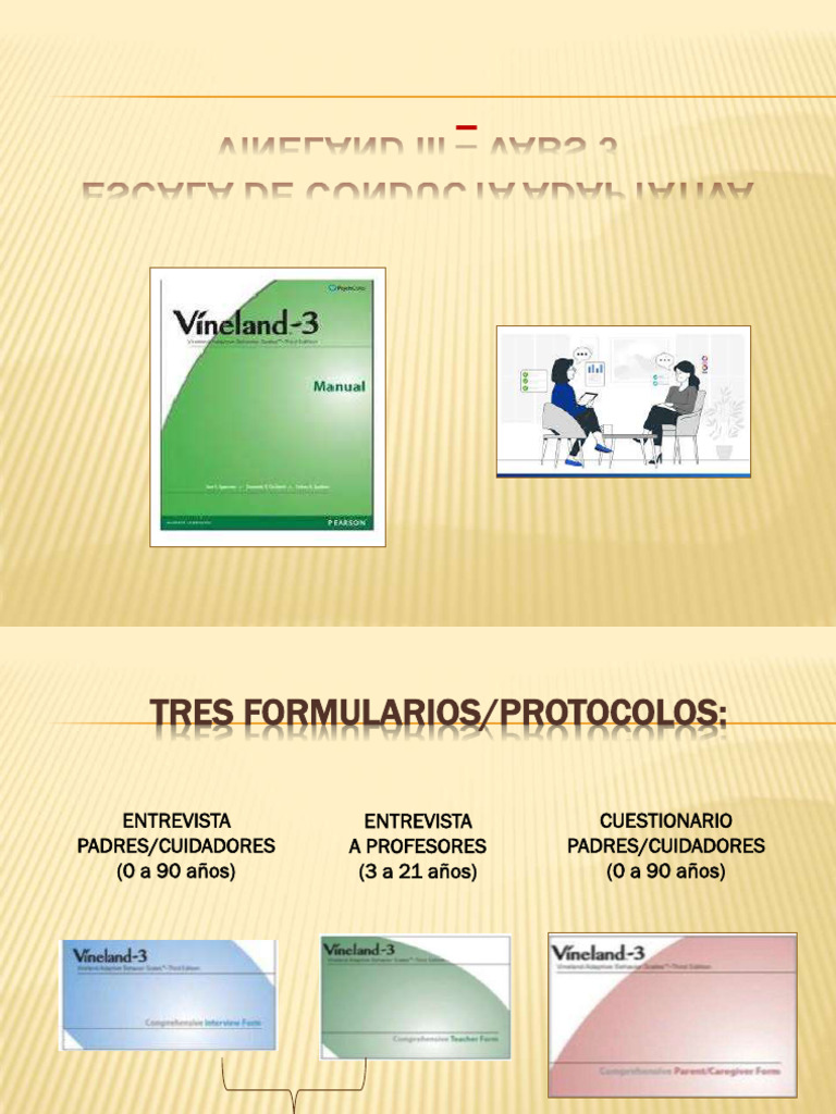 VINELAND-3 Taller para La Administración Del Test | PDF ...