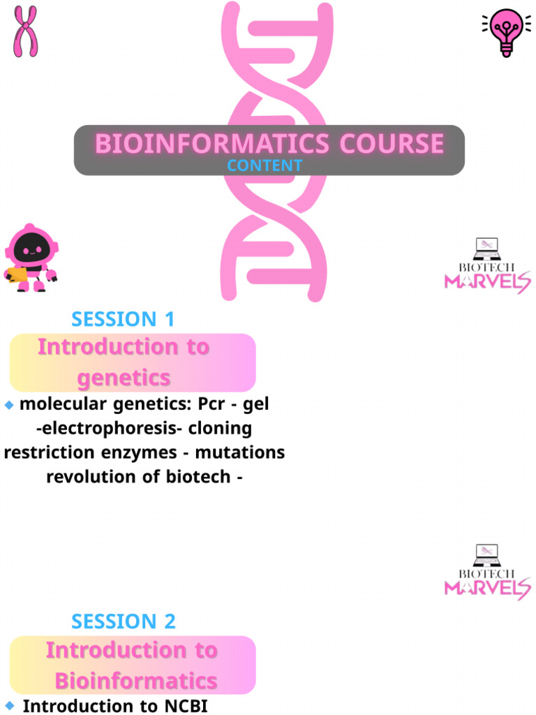 Bioinformatics Course | PDF