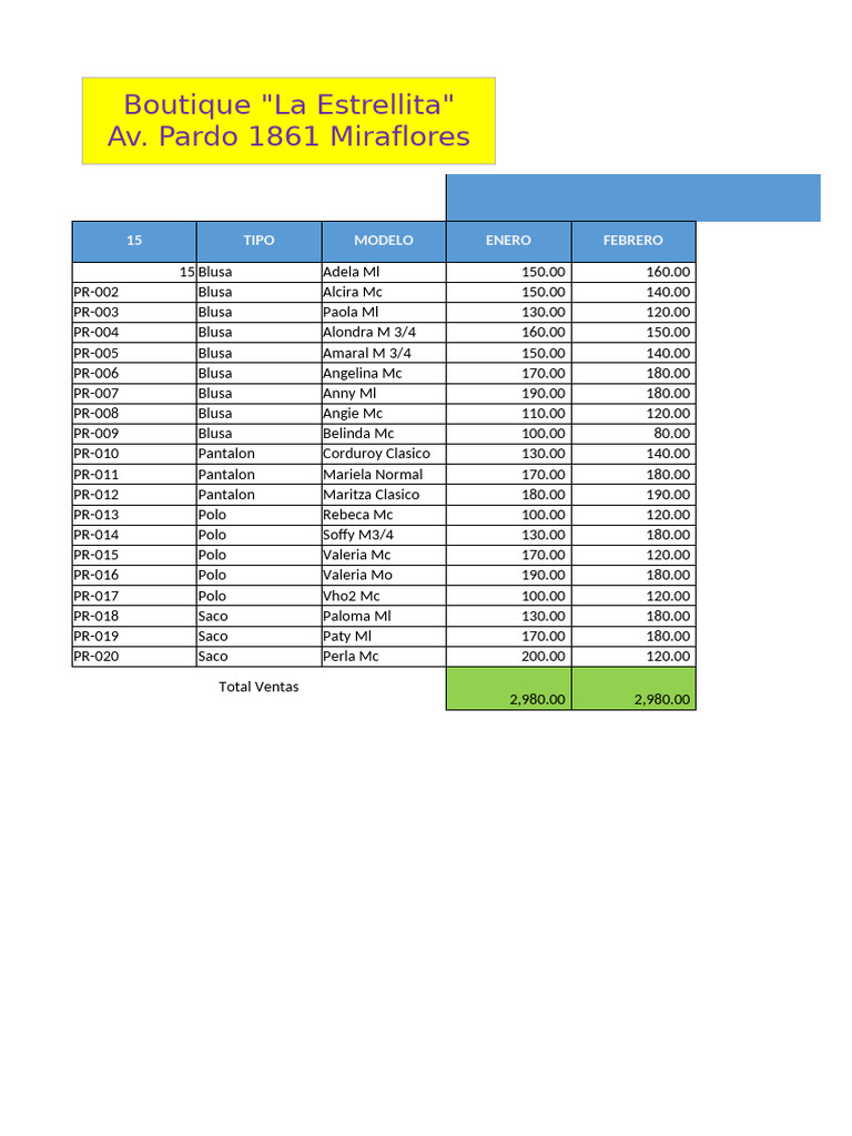 Marcos Lopez Practica 1 Excel | PDF