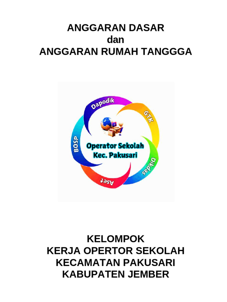 AD ART Stuktur Organisasi Proker KKOPS | PDF