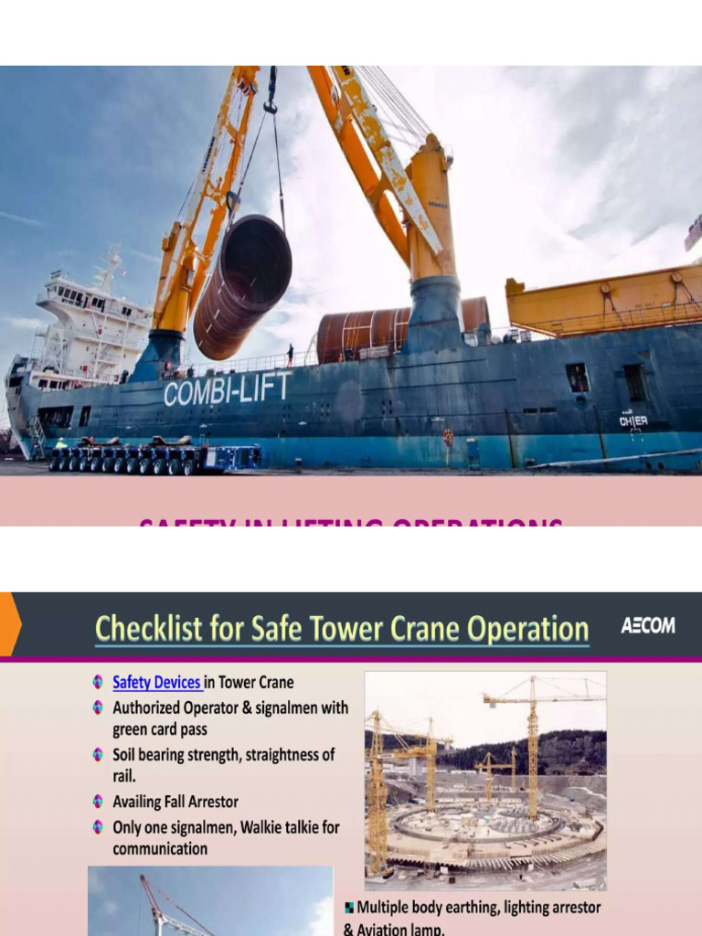 Lifting & Rigging Safety Training | PDF