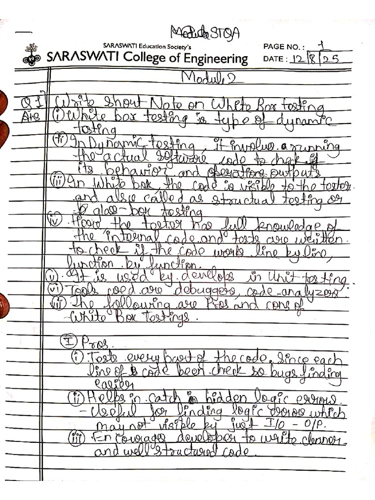 Stqa Module 2 QB Answers | PDF