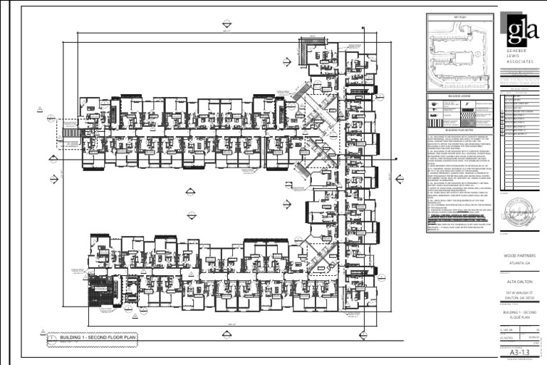 a3 1.3 Building 1 Second Floor Plan Rev.7 | PDF