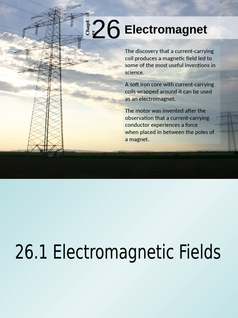 Electromagnetism and Its Applications | PDF | Electromagnetic Induction ...