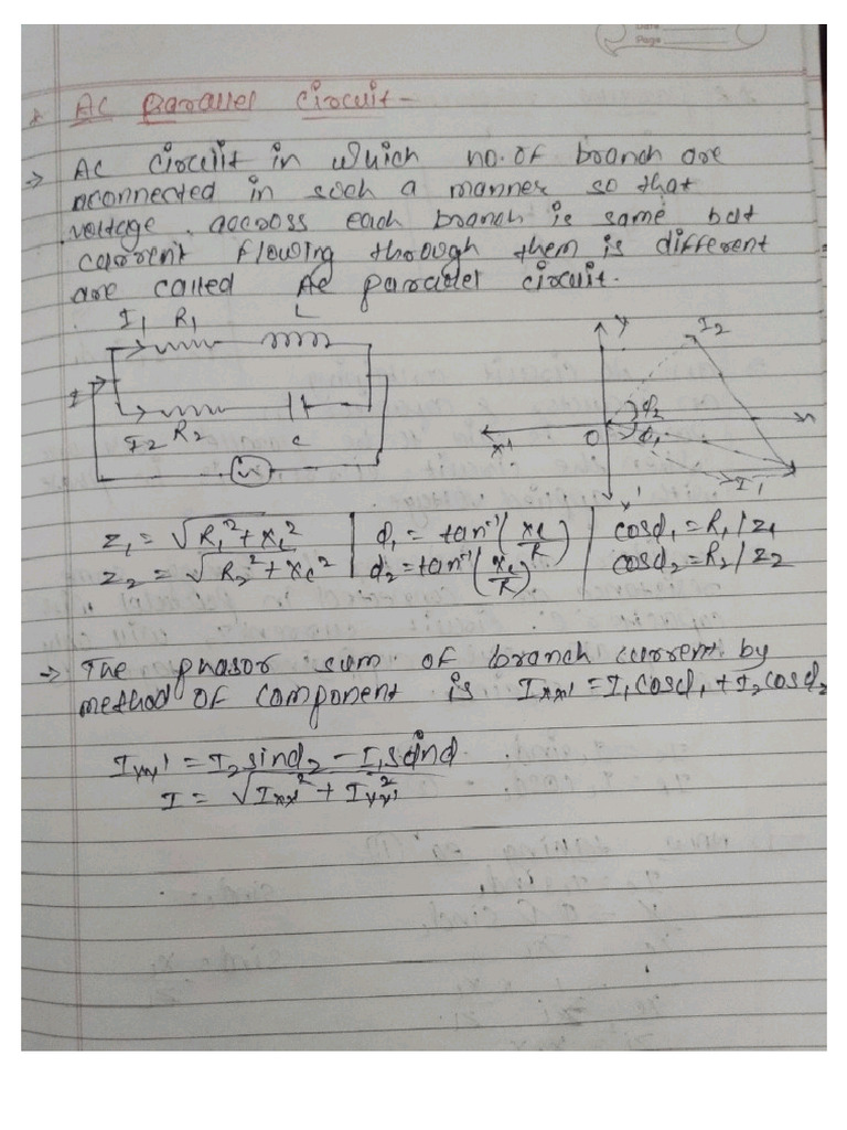 Ac Parell Circuit | PDF
