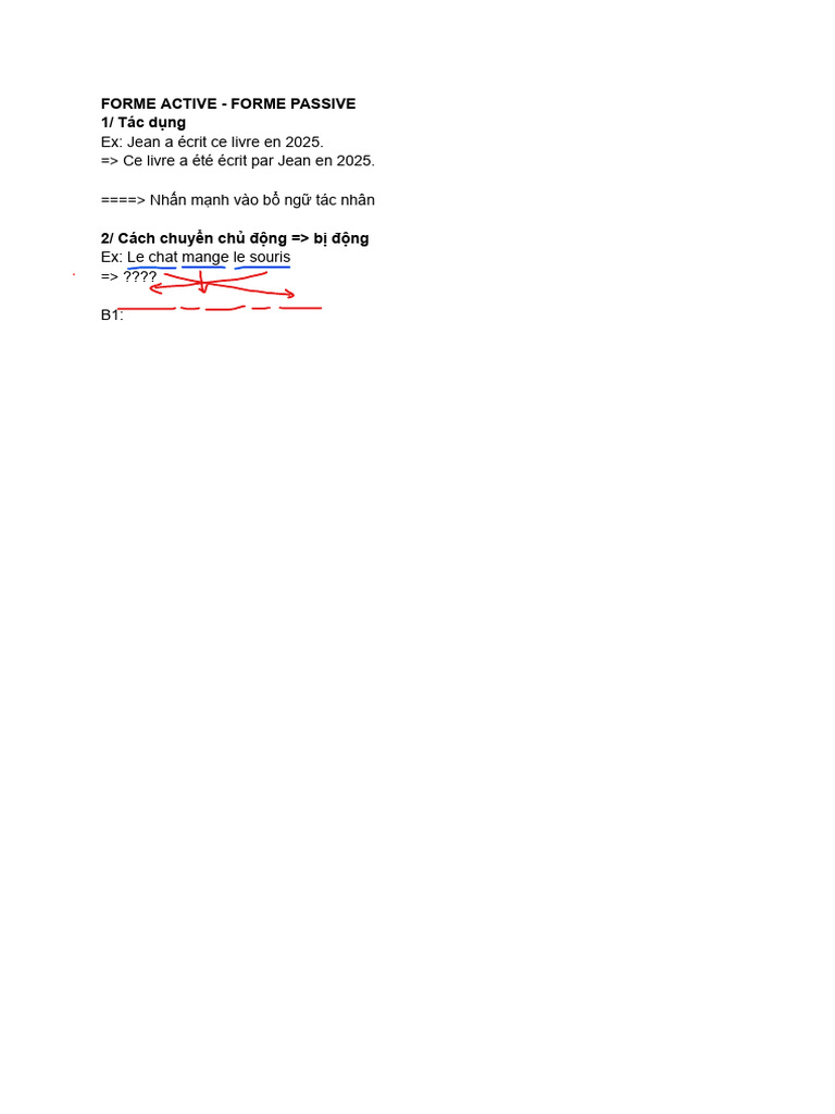 Forme Active - Forme Passive | PDF