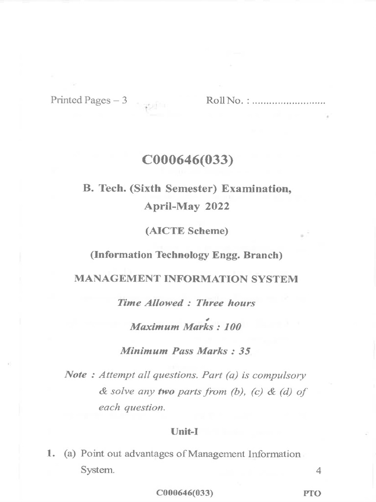 2022 Apr-May Management Information System - (AICTE) | PDF