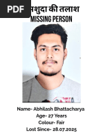 Gumshuda Ki Talash Format Hindi PDF | PDF