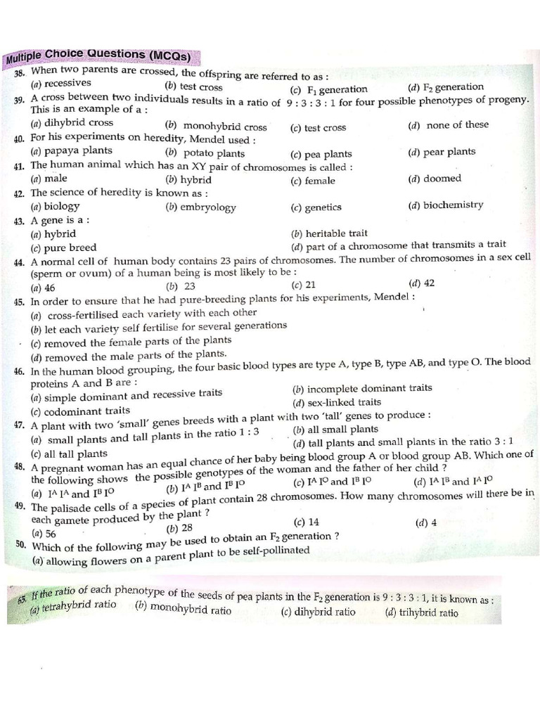 Heredity Sheet | PDF