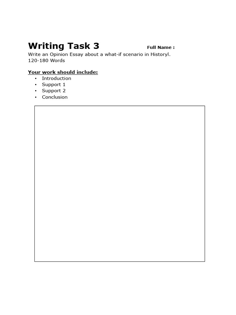 Writing Task 3 INTER | PDF