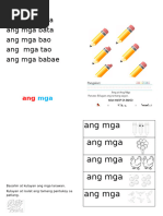 Letter M Kulayan Ang Mga Bagay Na Nagsisimula Sa Letrang M | PDF