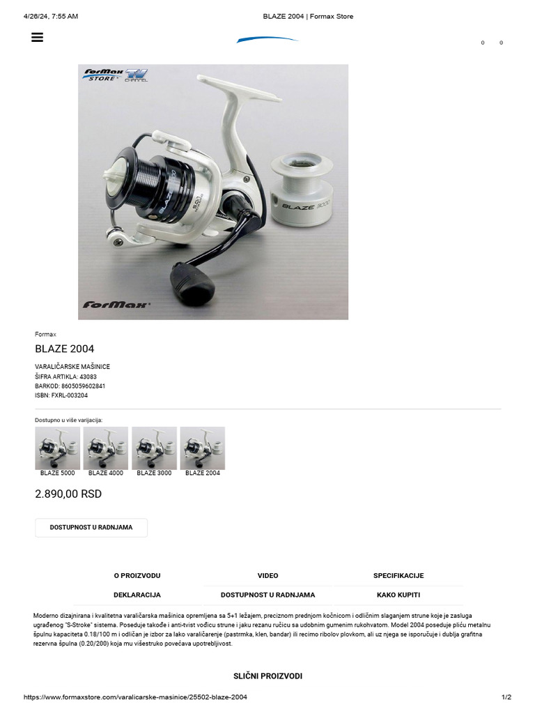 BLAZE 2004 - Formax Store | PDF