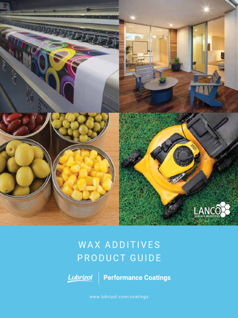 Lanco Wax Additives Overview | PDF | Wax | Coating