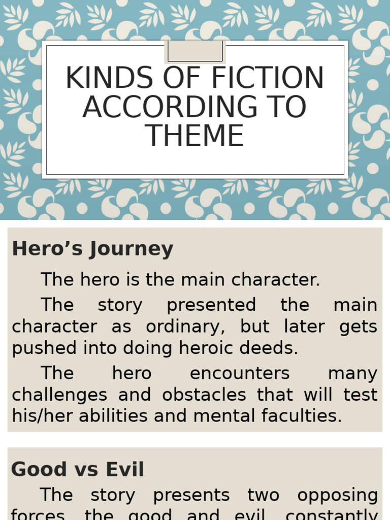 Themes in Fiction Explained | PDF