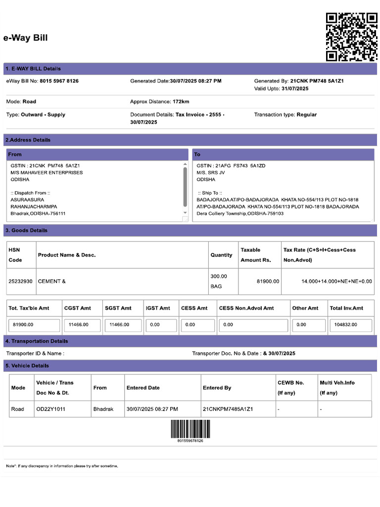 2555-WAYBILL (1) | PDF
