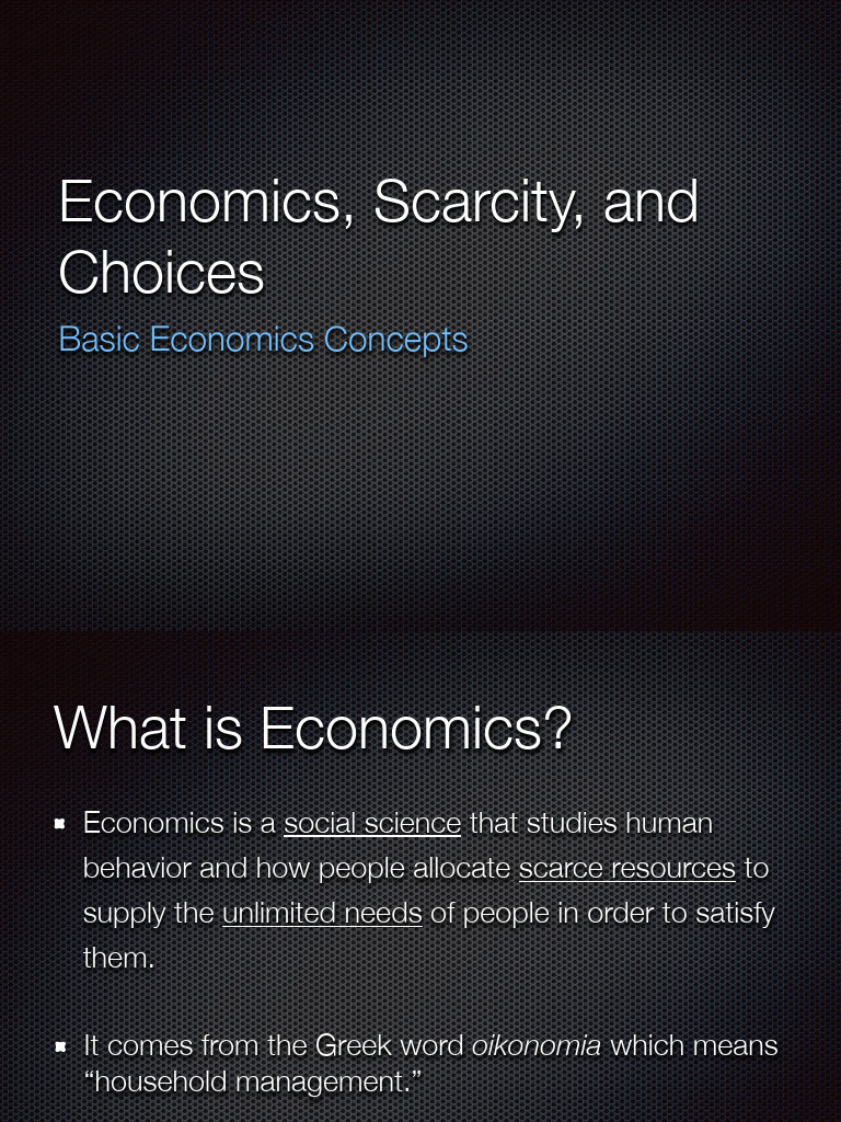 Fundamentals of Economics | PDF | Economics | Science