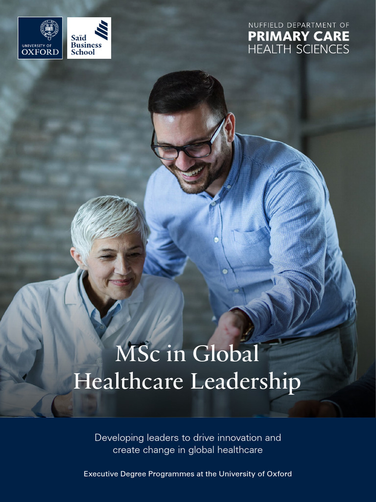 MSc in Global Healthcare Leadership | PDF | Leadership | Science