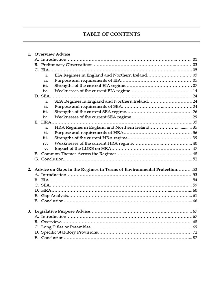 Legislation, Case Law and Implementation of The Environmental Impact ...