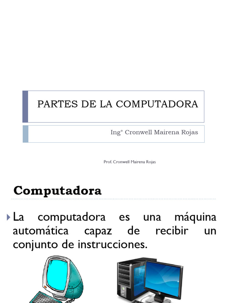02 Partes de La Computadora | PDF | Ordenador portátil | Periférico