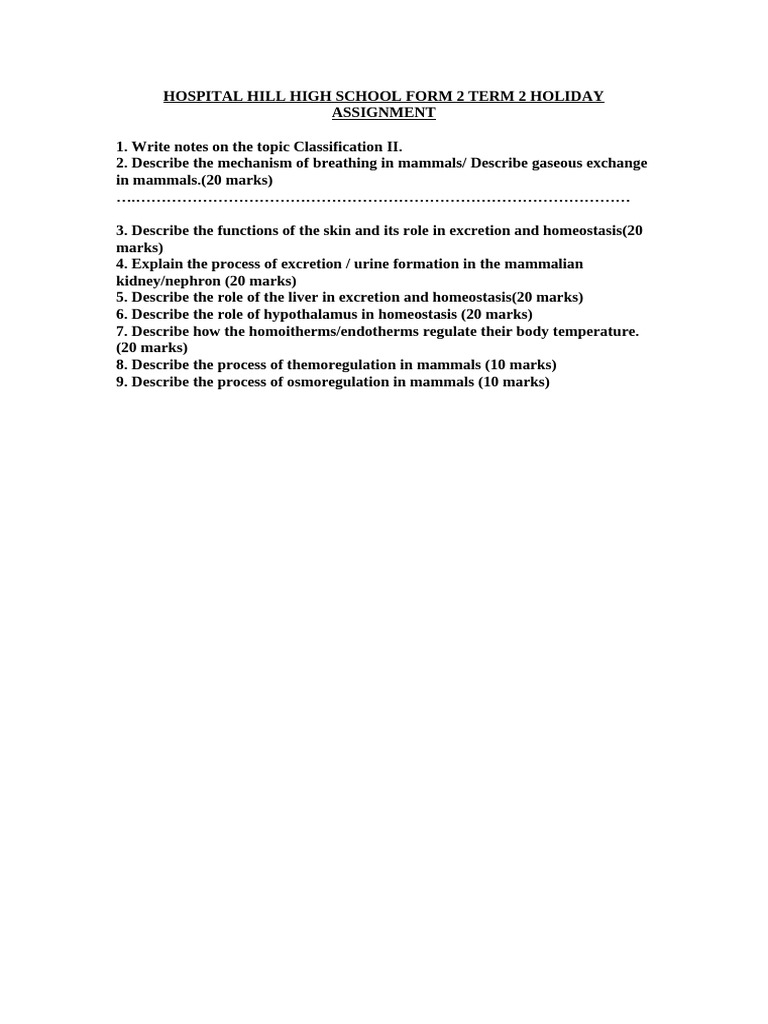 Biology Form 2 | PDF