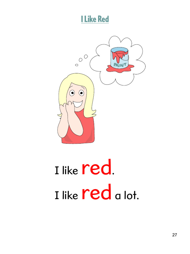 I Like Red | PDF