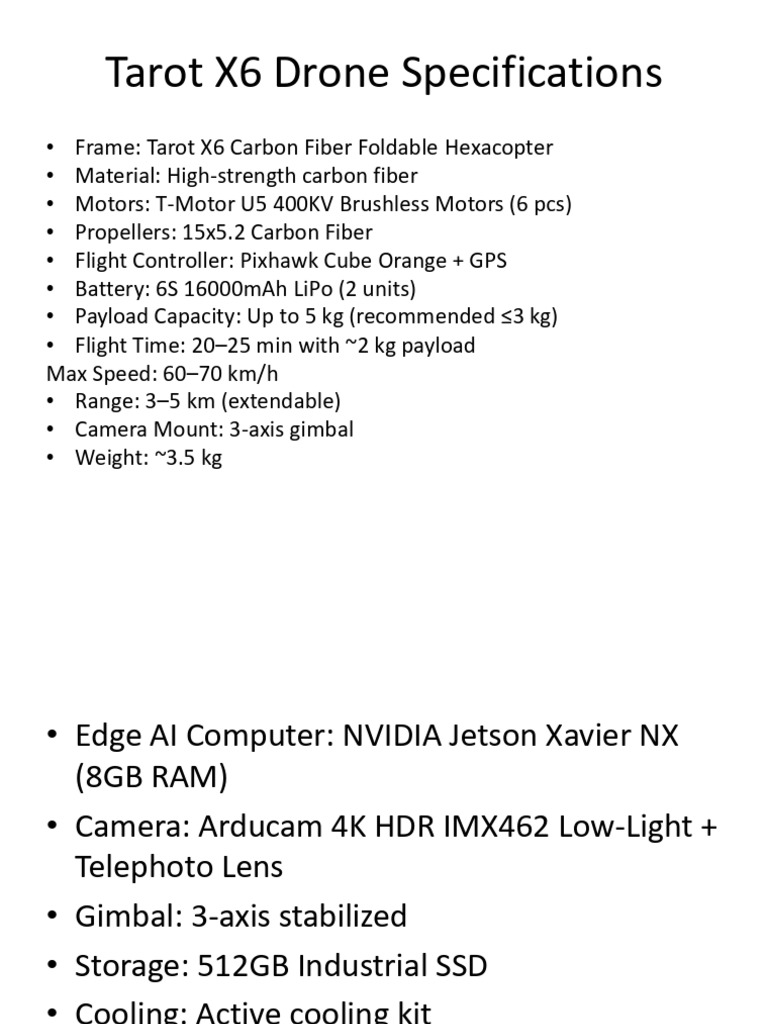 Drone Specifications | PDF