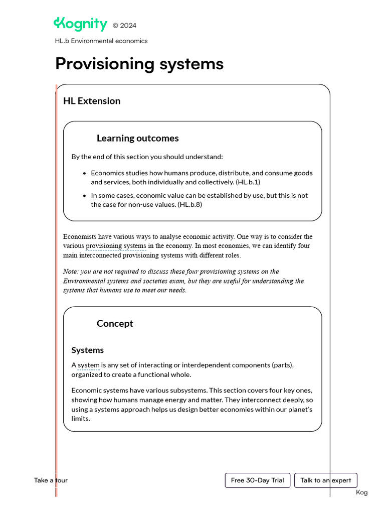 Provisioning Systems - IB DP Environmental Systems and Societies SL ...
