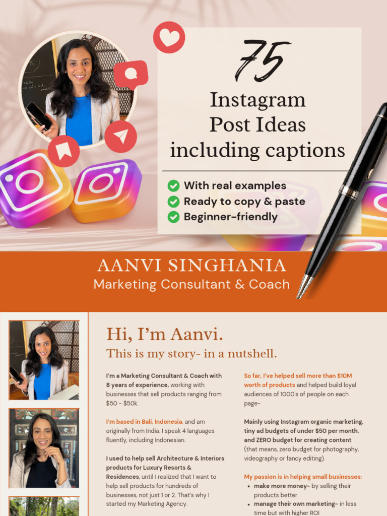 75 Instagram Post Ideas With Captions - by Aanvi | PDF | Interior ...