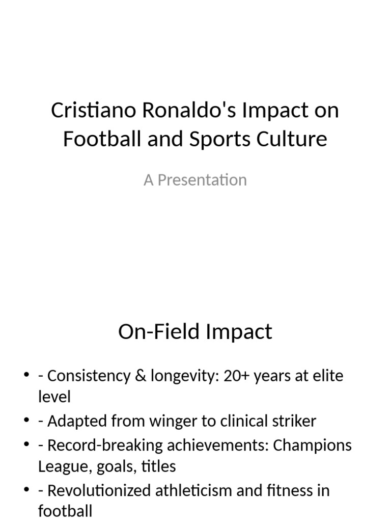 Cristiano Ronaldo's Football Legacy | PDF