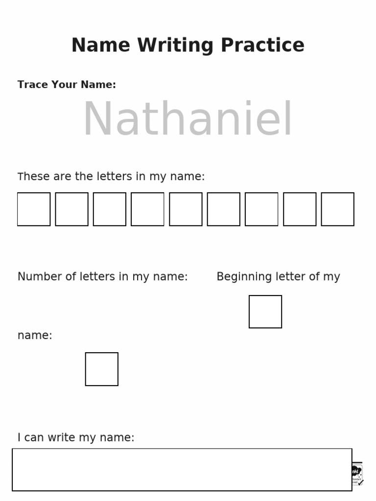 Editable Name Writing Practice Activity | PDF