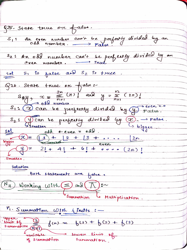Maths Notes | PDF
