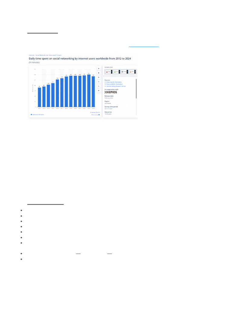 Global Social Media Usage Trends 2012-2020 | PDF