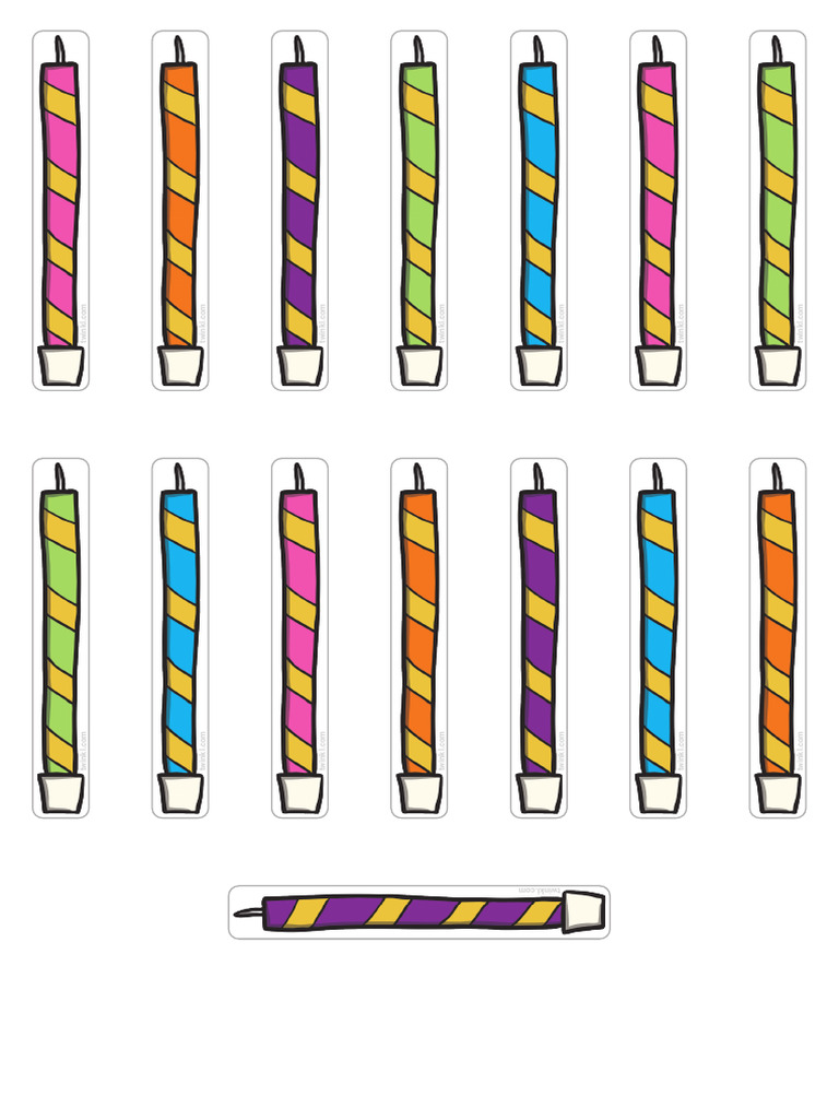 Candle Cut Outs | PDF