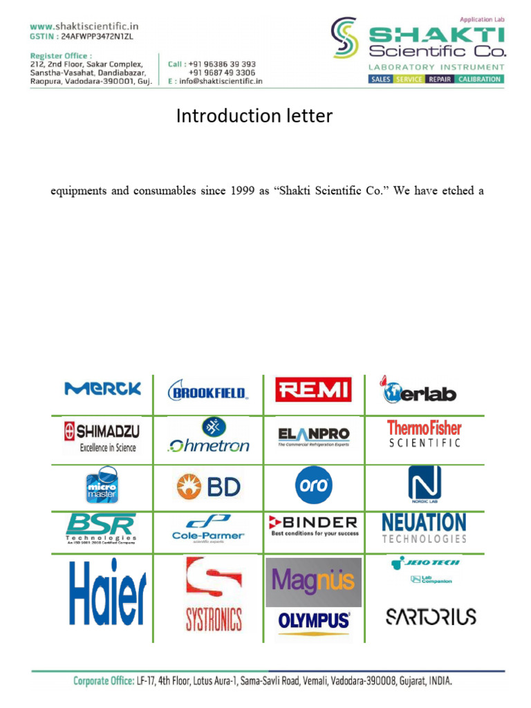 Introduction Letter 2023 | PDF