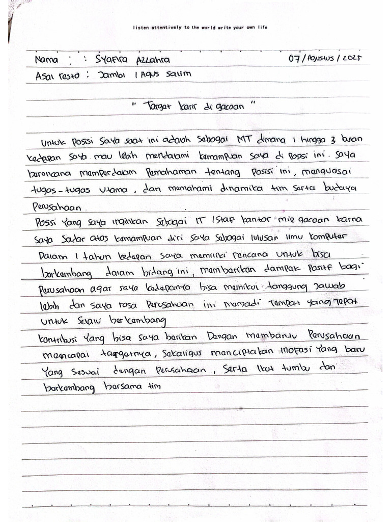 Kelas LDP Syafira Azzahra | PDF