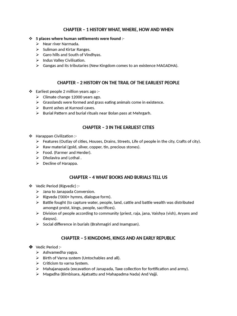 CHAPTER 6 Revision Notes | PDF | Ashoka | Indian Religions